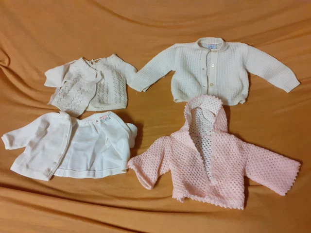 ANCIEN VETEMENTS BEBE Poupee Bapteme Rhovyl Chlorofibre Harmelaine ...