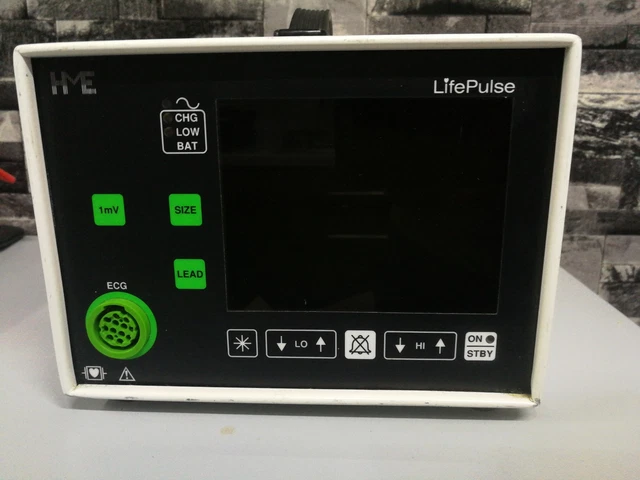HME LIFE PULSE ECG Monitor no leads LP10/B MEDICAL HOSPITAL DOCTORS ...