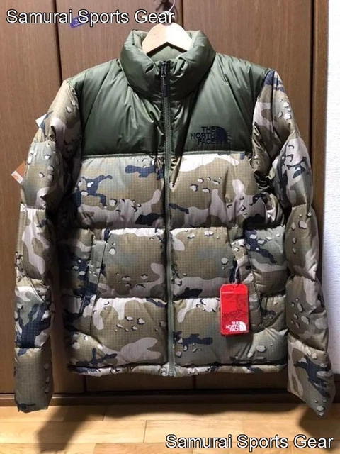 THE NORTH FACE Novelty Nuptse Jacket (Olive Camo, L Size) £394.16 ...