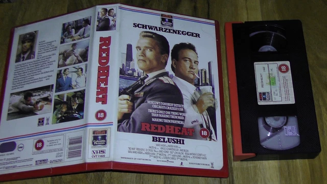 RED HEAT ARNOLD Schwarzenegger VHS Video Tape Big Box Ex Rental RCA £4. ...