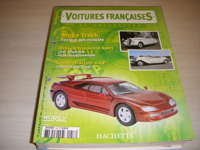 VOITURES FRANCAISES 058 Mega Track Renault Viva Gs Citroen 11Cv Delage ...