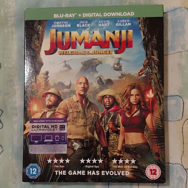 SONY JUMANJI: WELCOME to the Jungle Blu-ray (12) 2017 + Digital ...
