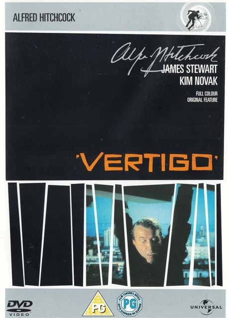 VERTIGO - KIM Novak, James Stewart, Alfred Hitchcock - NEW Region 2 DVD ...