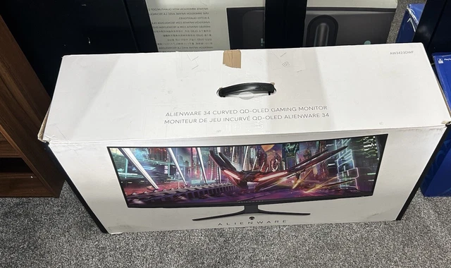 ALIENWARE AW3423DWF 34& WQHD Curved QD-OLED Ultrawide Gaming Monitor 21 ...