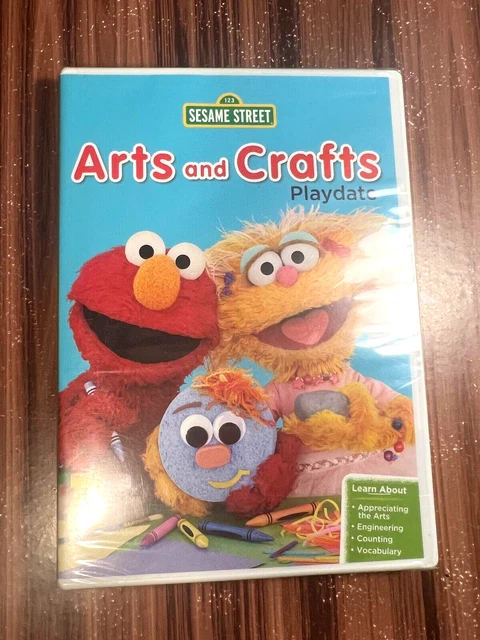SESAME STREET ARTS and Crafts Playdate DVD Elmo Bert Ernie Kids Fun ...