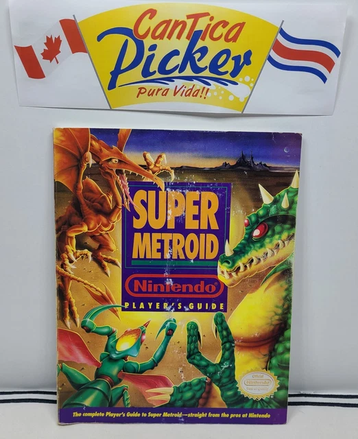 SUPER METROID SNES Nintendo Player's Guide Strategy Book Complete With ...