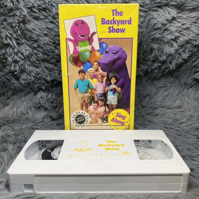 BARNEY: THE BACKYARD Show VHS Tape 1992 Lyons White Tape Songs Video ...