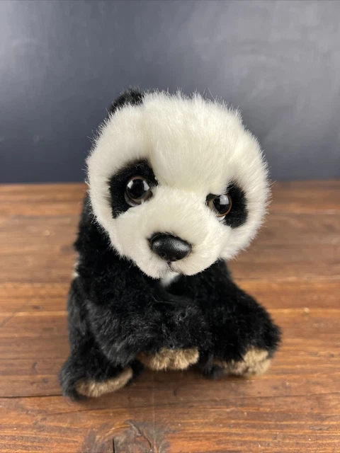 WWF OFFICIAL PANDA Soft Toy 7” Plush Bear Black White Animal Stuffed ...