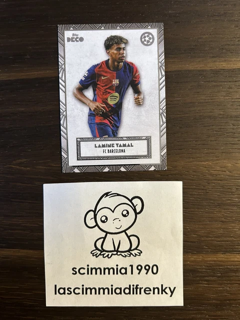 TOPPS DECO UCC 2024 25 CARD 2024 FOILS YAMAL BARCELONA Panini ...