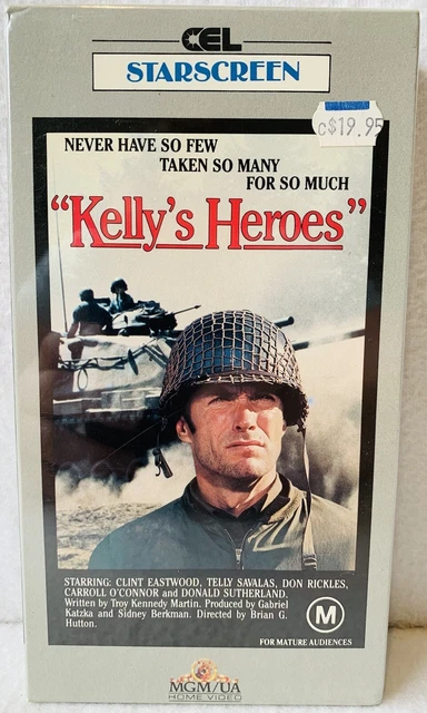 CEL STARSCREEN VHS Tape, Kelly’s Heroes (Clint Eastwood), New & Sealed ...