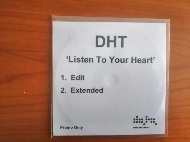 DHT FT EDMEE - Listen To Your Heart - 2 Trk Promo CDr Single - UK 2005 ...