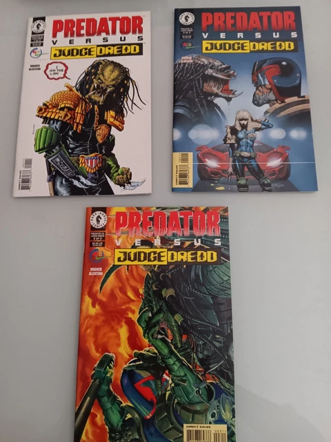 PREDATOR VERSUS VS JUDGE DREDD 1 2 3 1 - 3 DARK HORSE US COMICS ...
