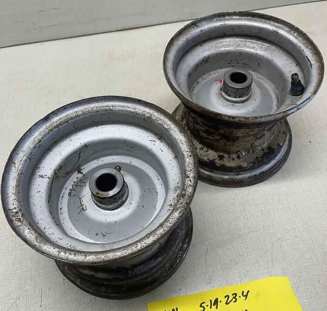 USED GARDEN TRACTOR front wheels had 15x6-6 tires, fit .75” axles $69. ...