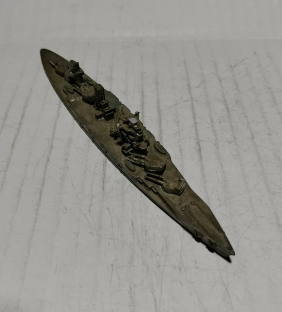 VINTAGE 1/1200 SCALE Ww2 Cruiser Battleship Boat Ship Model Fuso Class ...