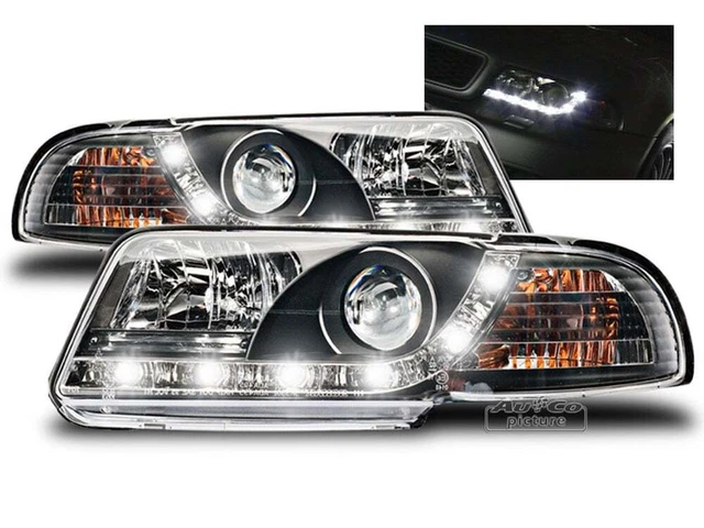 NOU FARURI CU LED DRL Căutare pentru pour AUDI A4 B5 94-98 de vară negru FR LPAU EUR 283,37 ...