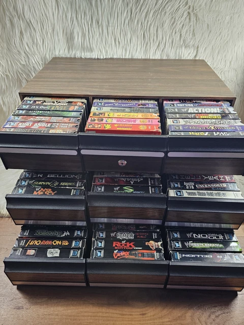 HUGE LOT OF 110 Wrestling WCW/WWF Vintage VHS Tapes RARE - The Rock N ...