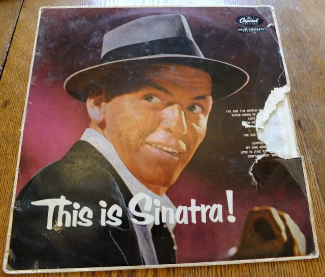 FRANK SINATRA THIS is Sinatra! LP 1956 Rat Pack easy JAZZ Capitol vinyl ...