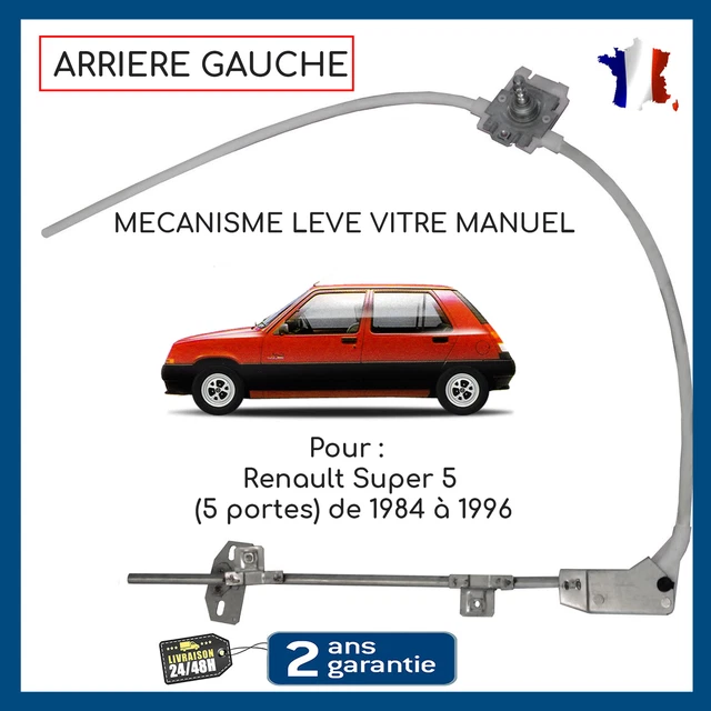 LEVE VITRE MANUEL Arriere Gauche pour RENAULT Super 5 7700774977 ...