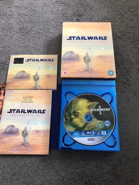 STAR WARS THE Complete Saga Box Set Blu-Ray 6 Films 3 Bonus Discs EUR ...