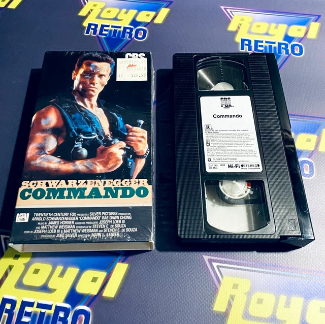 COMMANDO VHS 1986 CBS FOX Arnold Schwarzenegger Video Tape Movie Film ...