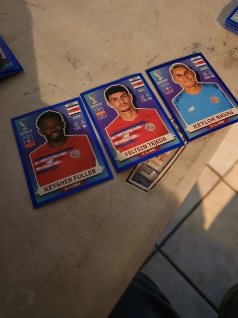 PANINI FIFA WORLD Cup Qatar 2022 BLUE Border Parallel Stickers costa ...