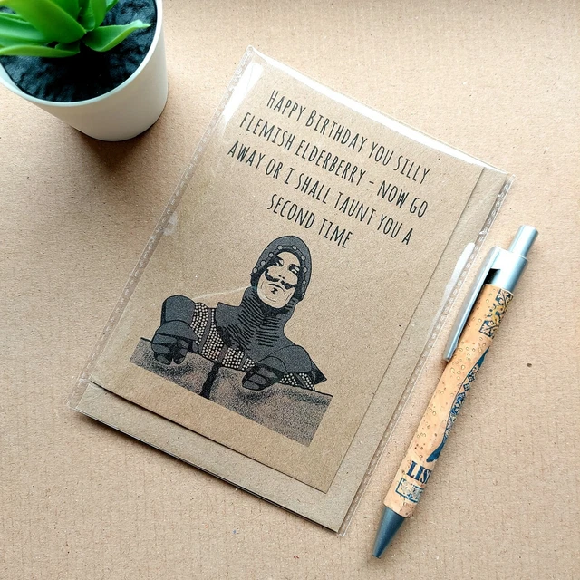 FUNNY MONTY PYTHON Birthday Card - Funny Holy Grail Quote £3.49 ...
