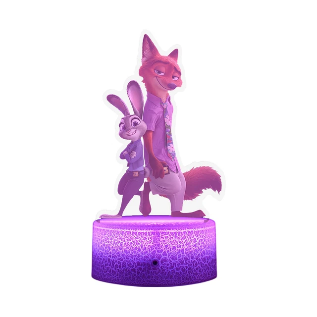 ZOOTOPIA COLORFUL TOUCH remote control 16 color night light LED Desk ...