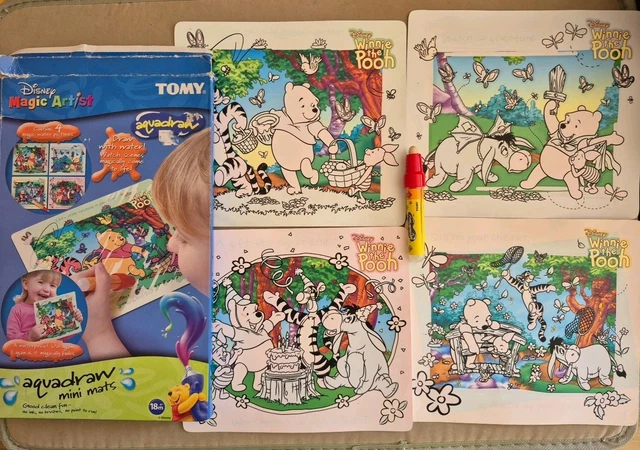 VINTAGE TOMY AQUADRAW ~ Winnie the Pooh ~ Magic Artist ~ Complete With ...