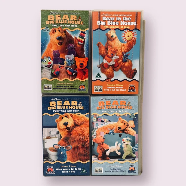 BEAR IN THE Big Blue House VHS Video Bundle x 4 Tidy Time Sleepytime ...