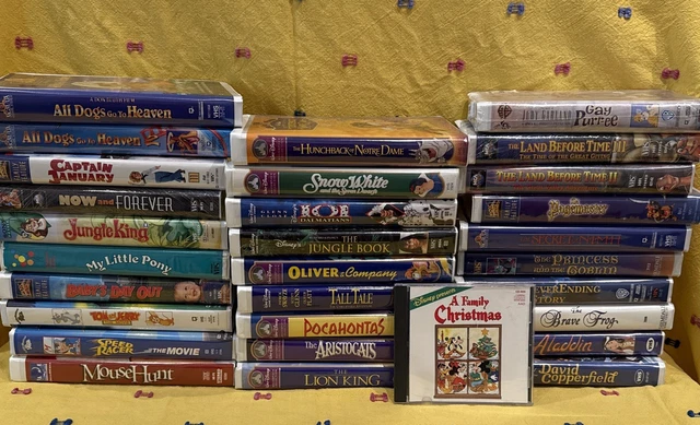 WALT DISNEY FOX WB MGM VHS Classics Ex Cond Lion King Snow White 101 ...