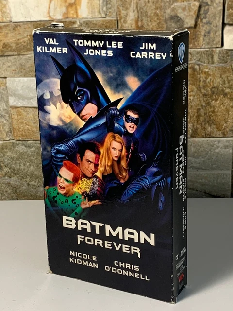 BATMAN FOREVER VHS Tape Warner Bros Movie Val Kilmer Jim Carrey PG-13 ...