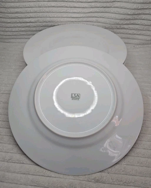 LSA INTERNATIONAL MIKA Extra Large White 32cm Dinner Plates £9 for 1 ...