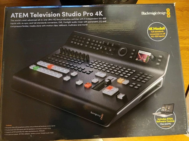 BLACKMAGICDESIGN ATEM TELEVISION Studio Pro 4K Live Production Switcher ...