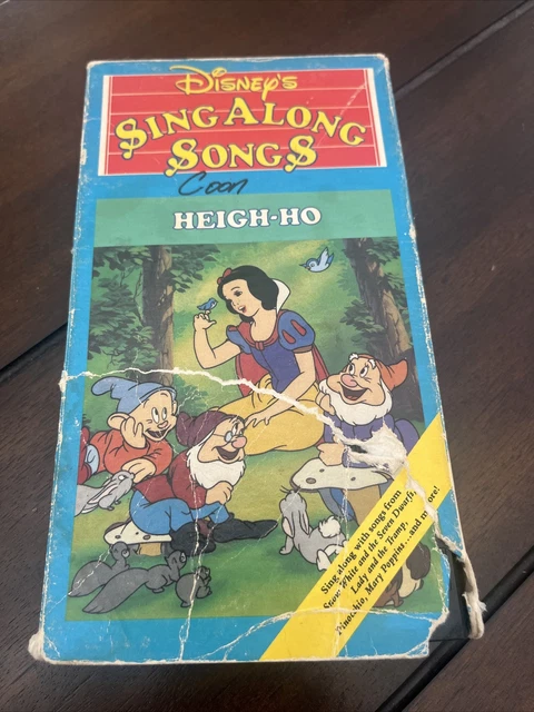 DISNEYS SING ALONG Songs - Snow White Heigh-Ho VHS 1994 Heigh Ho $8.03 ...