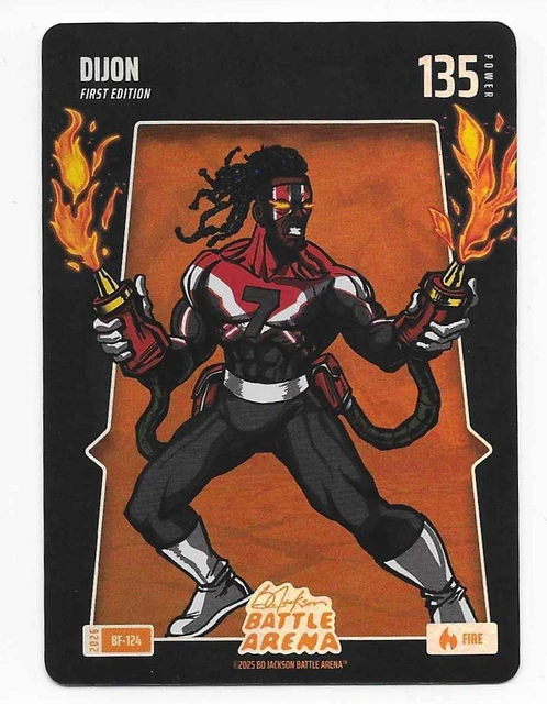 2026 BO JACKSON Battle Arena "DIJON" BIJON ROBINSON Battlefoil Fire #BF ...
