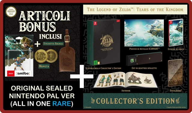 THE LEGEND OF Zelda Tears Of The Kingdom Collector's Edition + Preorder + Amiibo EUR 250,00 ...