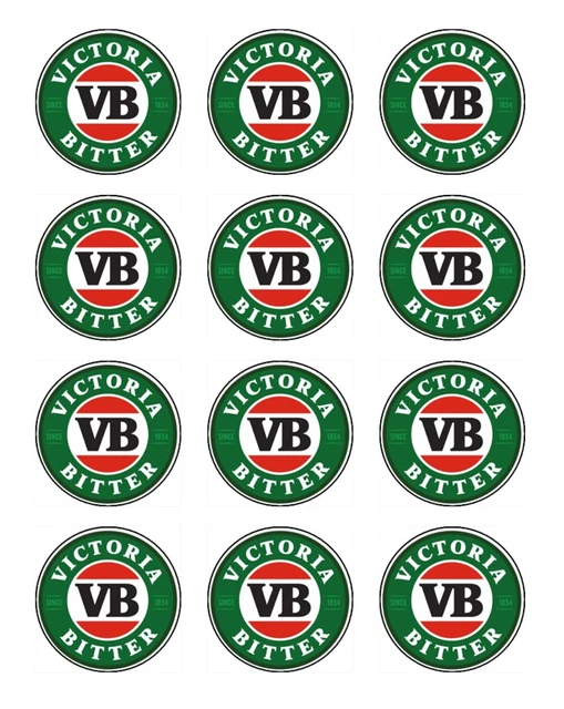 VB BEER CUPCAKE Toppers Edible Icing Image Cake Decorations 12 #02 $11. ...
