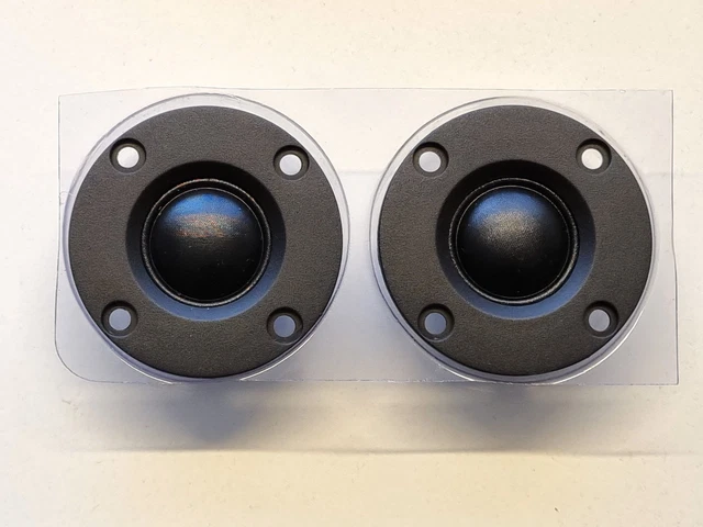 NEODYMIUM MAGNET TWEETER pair (new in box), 6ohm, 30w, 20mm fabric dome ...