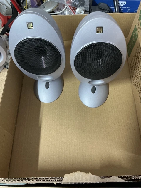 2 X KEF HTS2001 ‘Egg’ Surround/Satellite Speakers (SP3327) with Manual ...