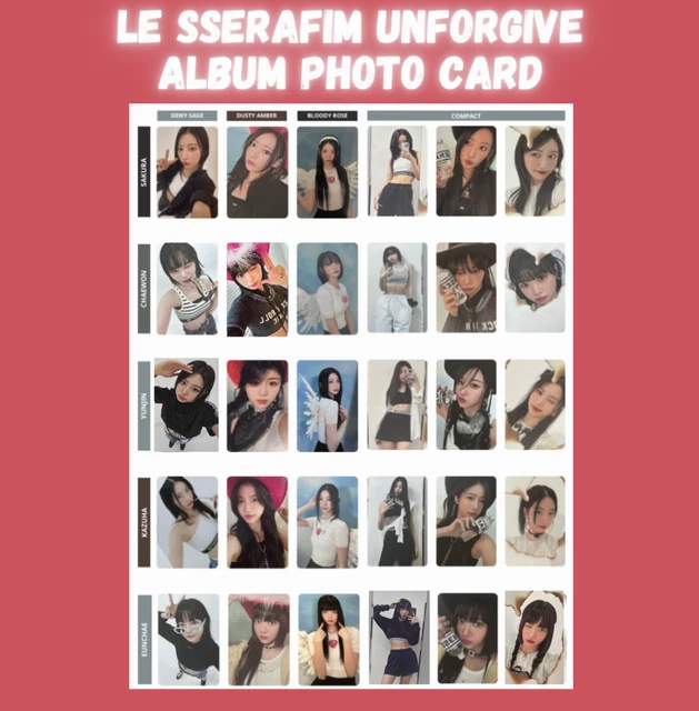 KAZUHA OFFICIAL PHOTOCARD Le Sserafim 1st Studio Album Unforgiven Weverse Album £6.32 - PicClick UK
