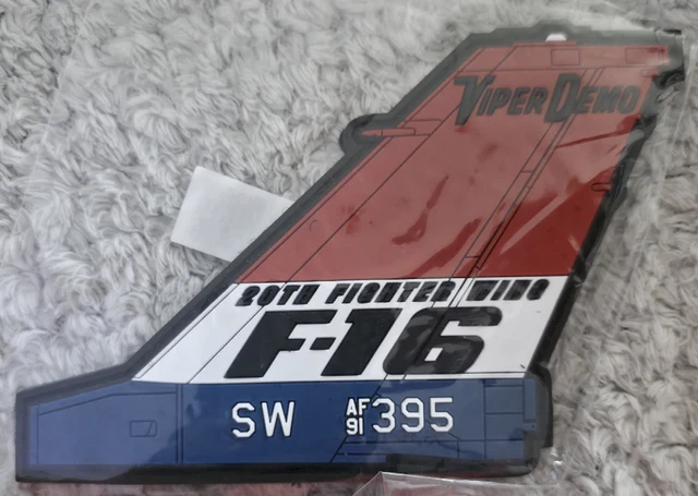 USAF F16 50TH Anniversary Viper Demo Team 20th Fighter Wing 3D PVC Tail ...