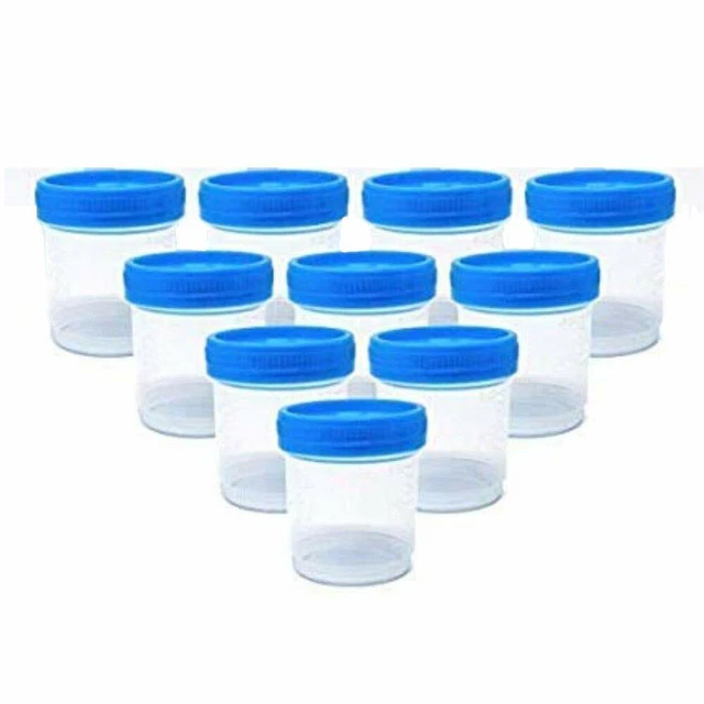 URINE SAMPLE BOTTLES Specimen Sterile Containers Label Pots 30ml Free ...