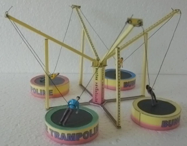 FUN FAIR CARD Model 00 Scale Bungee Trampoli,Fairground Model,Card Kit ...