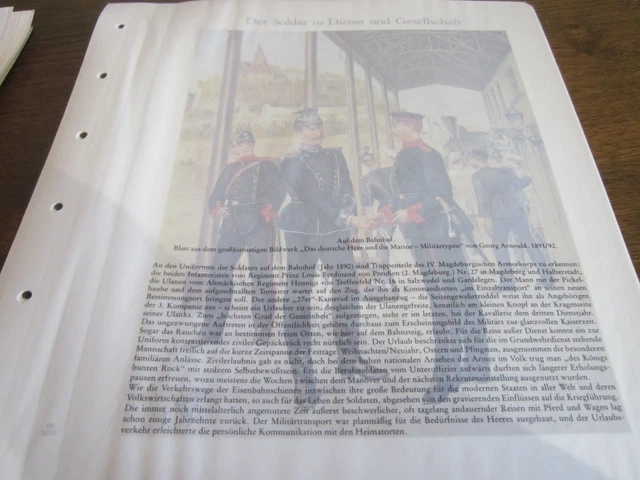 DEUTSCHES MILITÄR ARCHIV 2 der Soldat 2011 Militärtypen 1891/92 EUR 6 ...