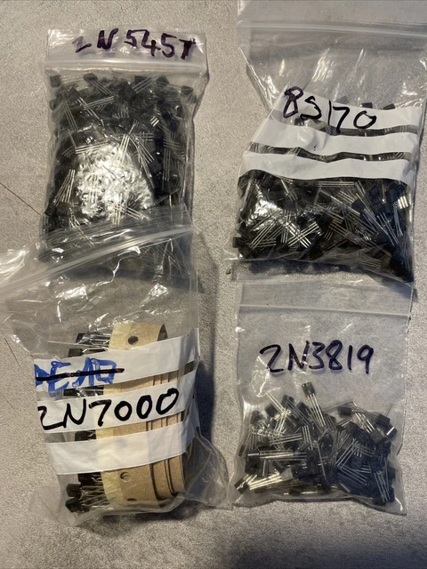 GENUINE JFET/MOSFET TRANSISTORS Motorola, Fairchild, J201, 2SK, PF5102 ...