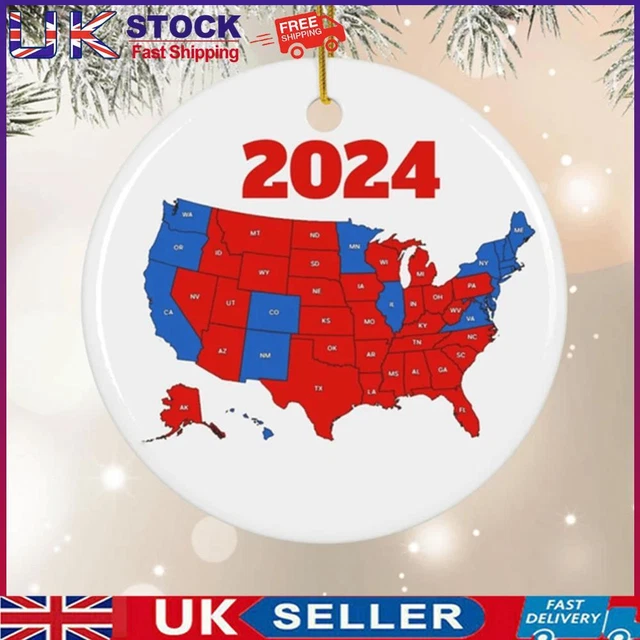 2024 ELECTION RESULTS Map Presidential Election Map Christmas Tree ...