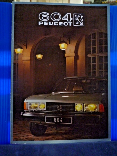 PEUGEOT 604 1982 brochure CATALOGUE prospekt original Belgique Flamand ...