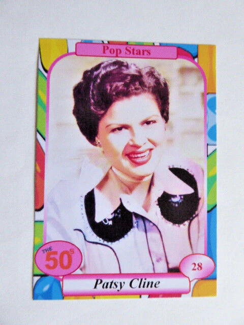 PATSY CLINE POP STARS THE 50's MUSIC CARD #28 MINT EUR 5,91 - PicClick IT