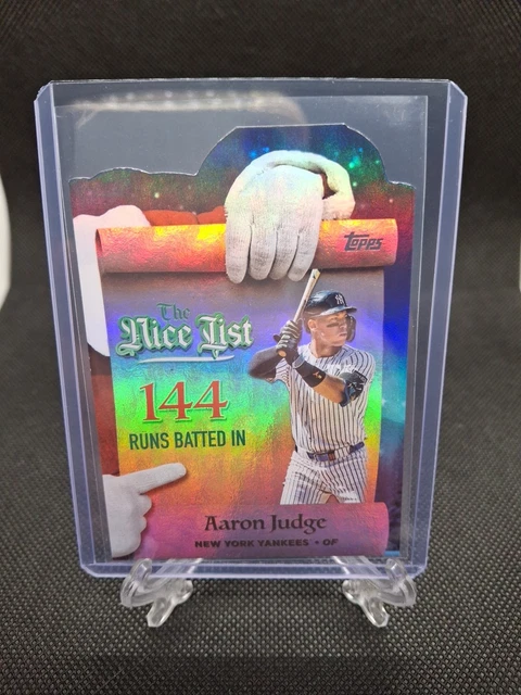 2025 TOPPS HOLIDAY Mega Baseball Nice List Aaron Judge MNL-6 New York ...