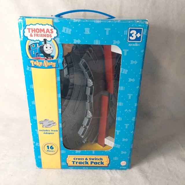 THOMAS AND FRIENDS Take Along Cross & Switch Track Pack 16 Pieces Track ...